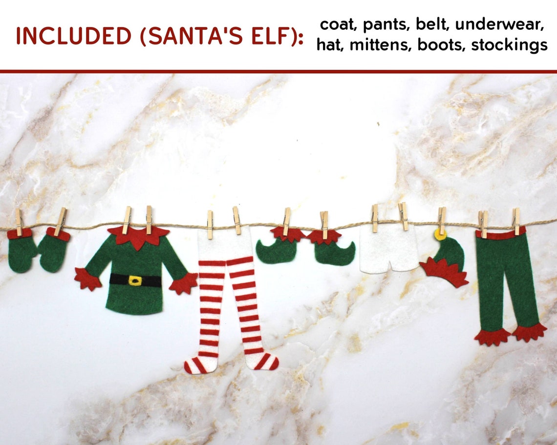 Printable Templates for Santa's Clothesline Mrs Claus - Etsy