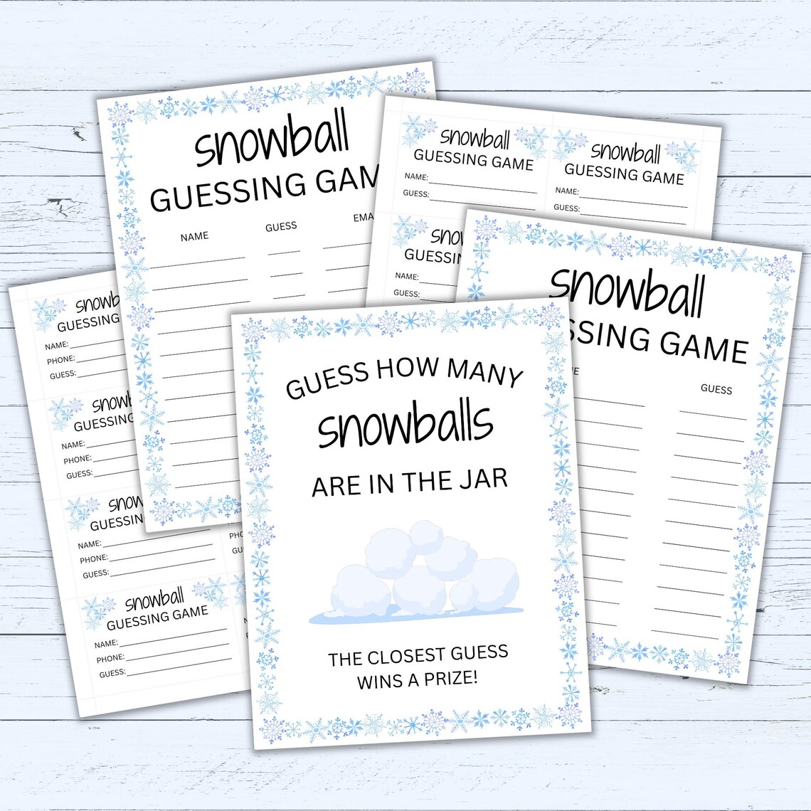 Snowball Guessing Game - Snowball Guessing Jar Game - Winter Guess How ...