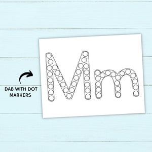 Printable Alphabet Dot Marker Pages - Alphabet Do-at-dot Worksheets ...