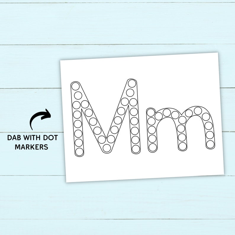 Printable Alphabet Dot Marker Pages - Alphabet Do-at-dot Worksheets ...