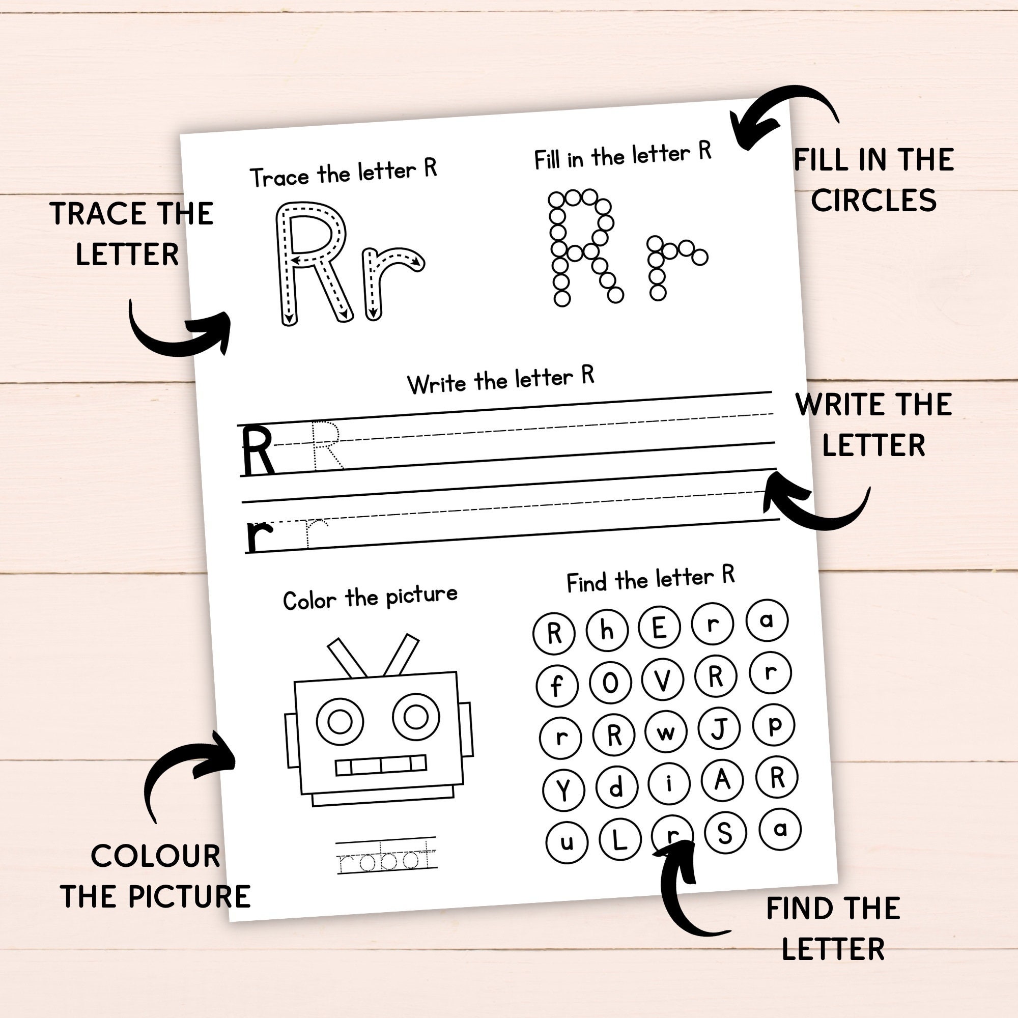 Alphabet Review Printable - Alphabet Revision Sheets - Letters ...