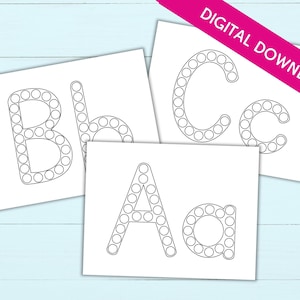 Printable Alphabet Dot Marker Pages Alphabet Do-at-dot Worksheets ...