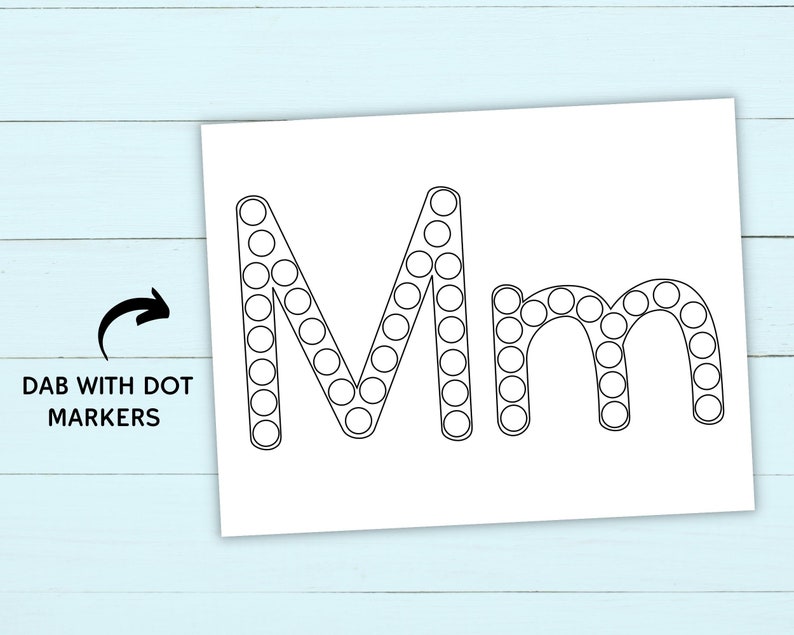 Printable Alphabet Dot Marker Pages Alphabet Do-at-dot Worksheets ...