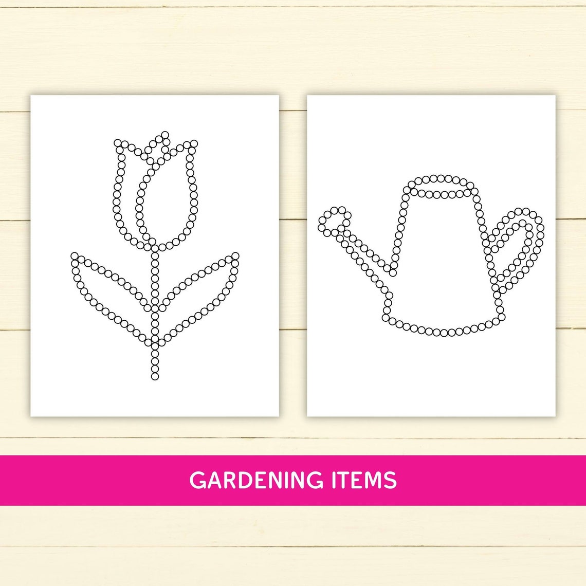 Spring Q-tip Tracing Sheets Printable Preschool Worksheets for Fine ...