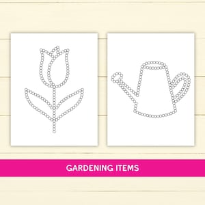 Spring Q-tip Tracing Sheets - Printable Preschool Worksheets for Fine ...