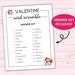 Valentine's Day Word Scramble - Printable Valentine Activity ...