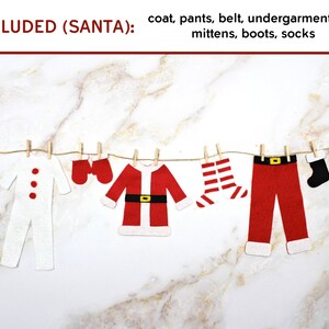Printable Templates for Santa's Clothesline, Mrs Claus Clothesline ...