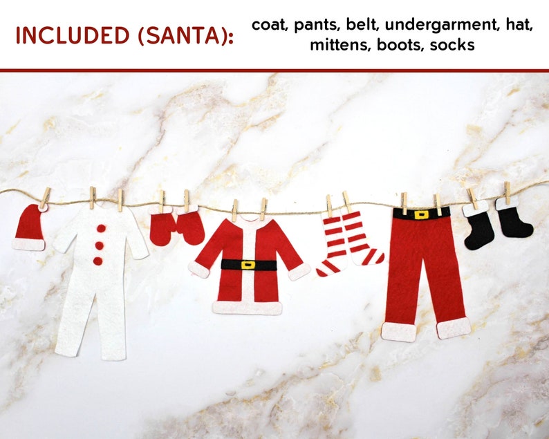 Printable Templates for Santa's Clothesline Mrs Claus - Etsy