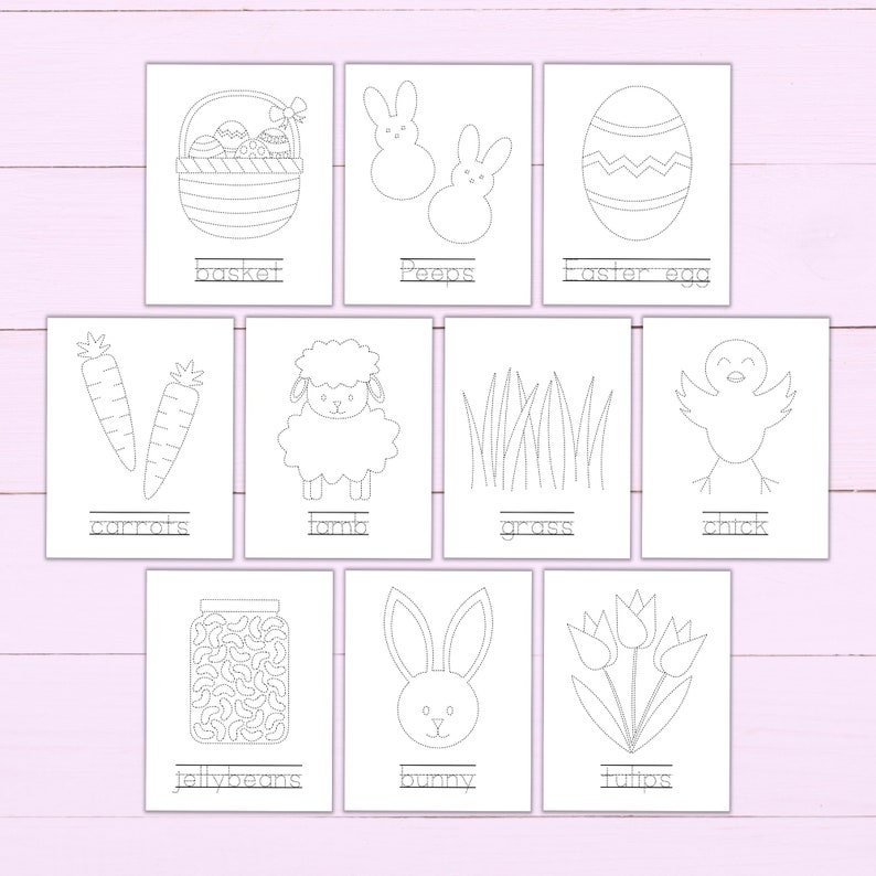 Printable Easter Tracing Sheets - Tracing Worksheets for Preschool ...