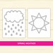 Spring Q-tip Tracing Sheets - Printable Preschool Worksheets for Fine ...