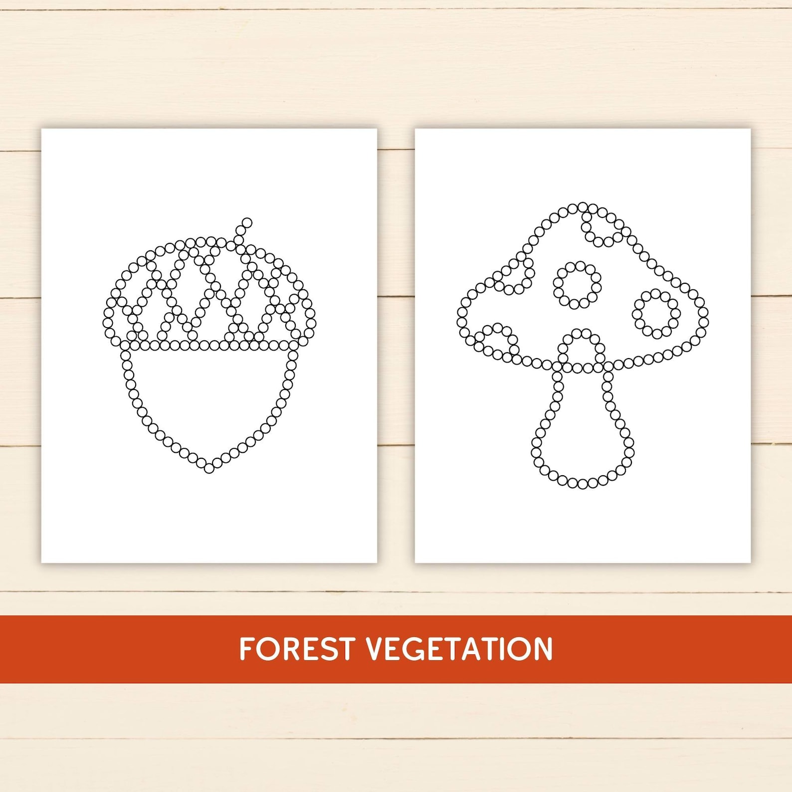 Fall Q-tip Tracing Sheets - Printable Preschool Worksheets for Fine ...