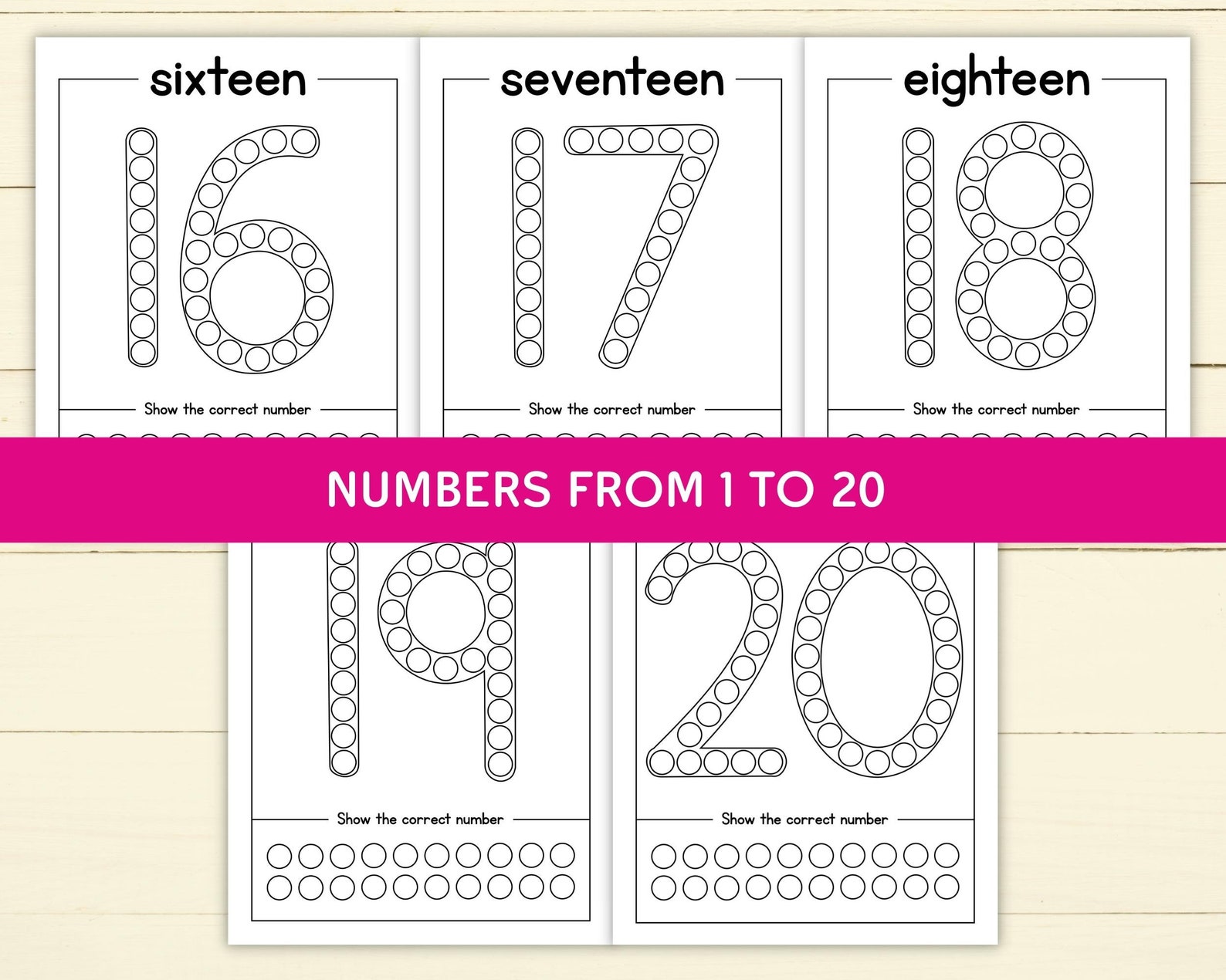 Dot-to-dot Numbers 1-20 Printable Learning Activity for Kids - Etsy Canada