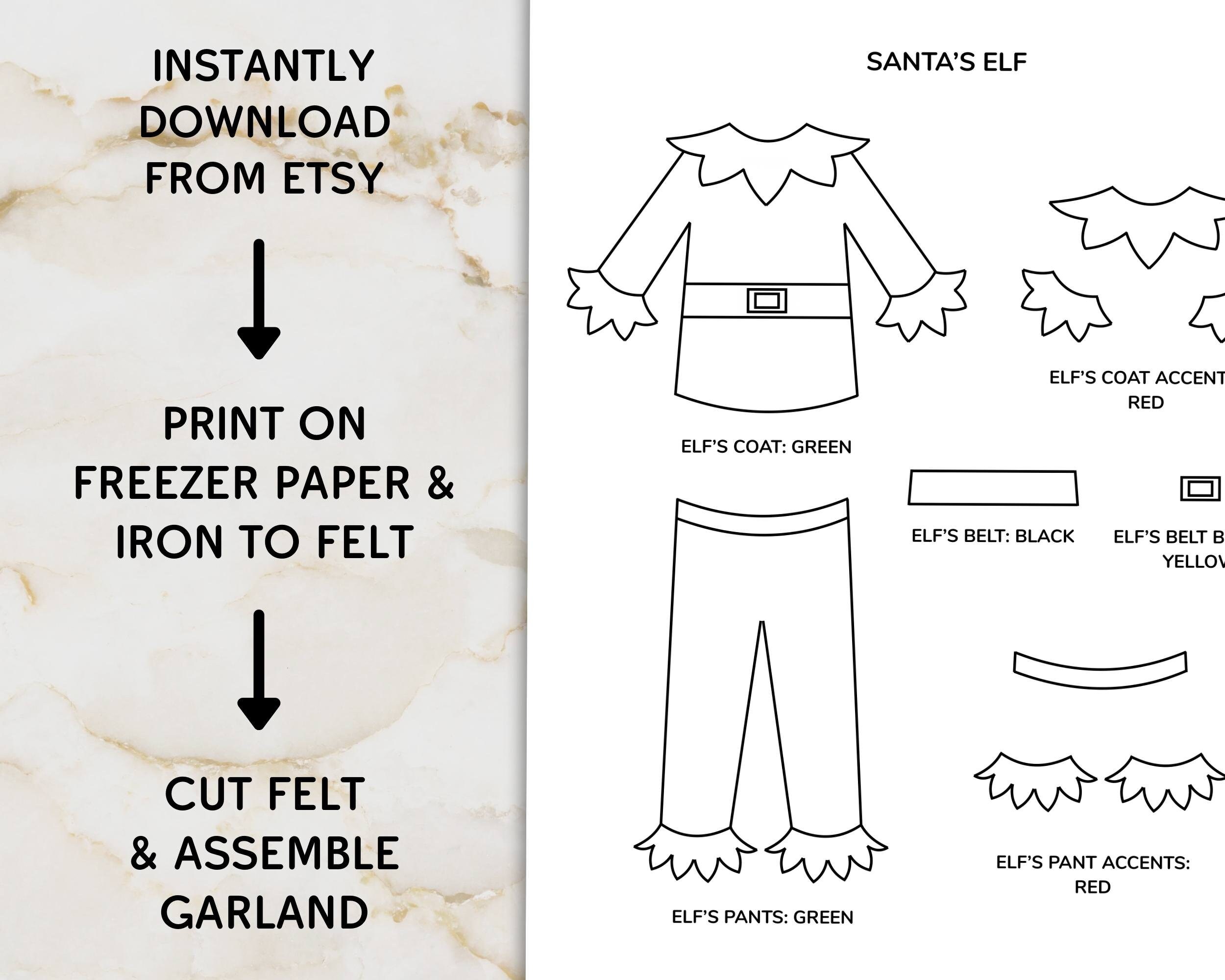 Printable Templates for Santa's Clothesline Mrs Claus | Etsy