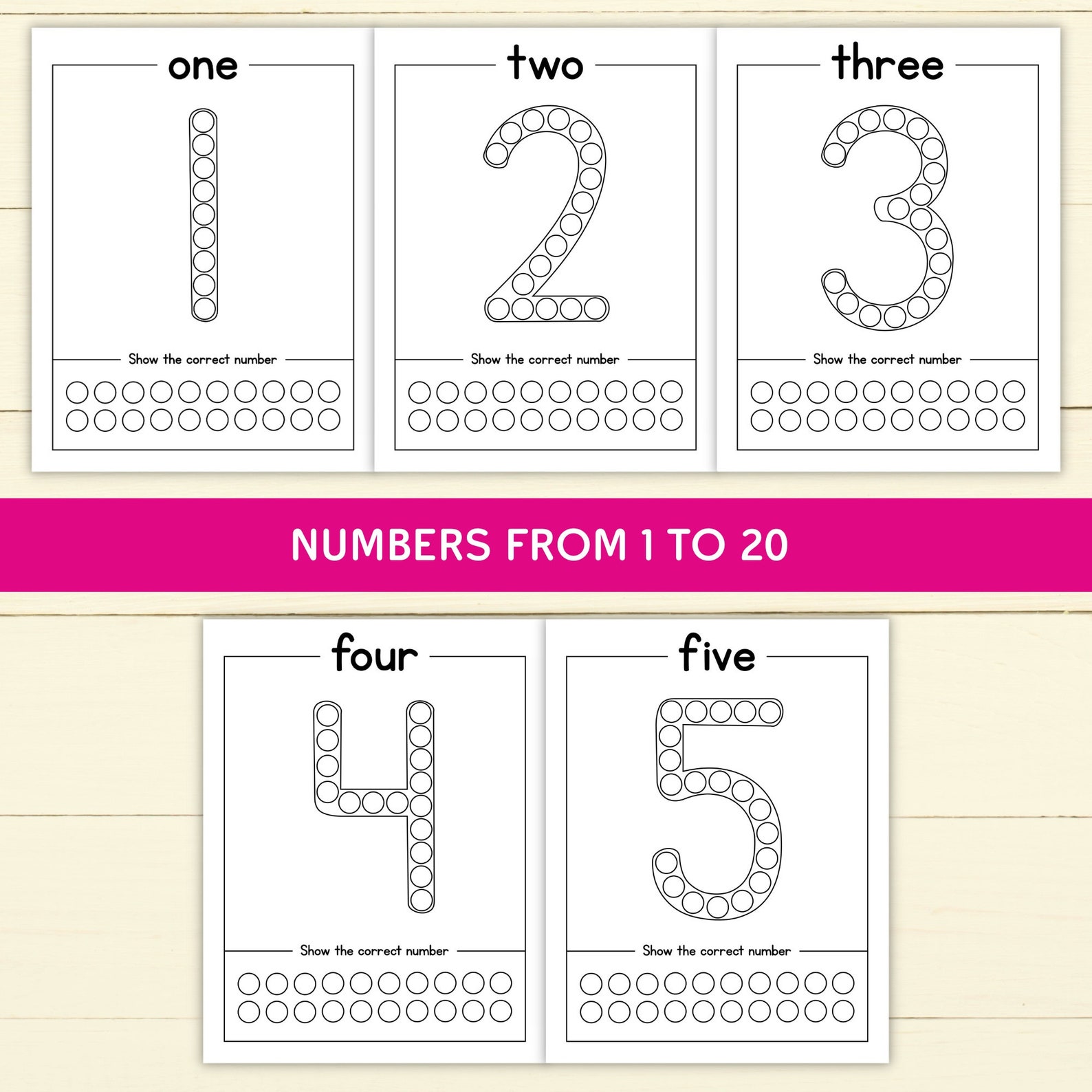 Dot-to-dot Numbers 1-20 - Printable Learning Activity for Kids ...