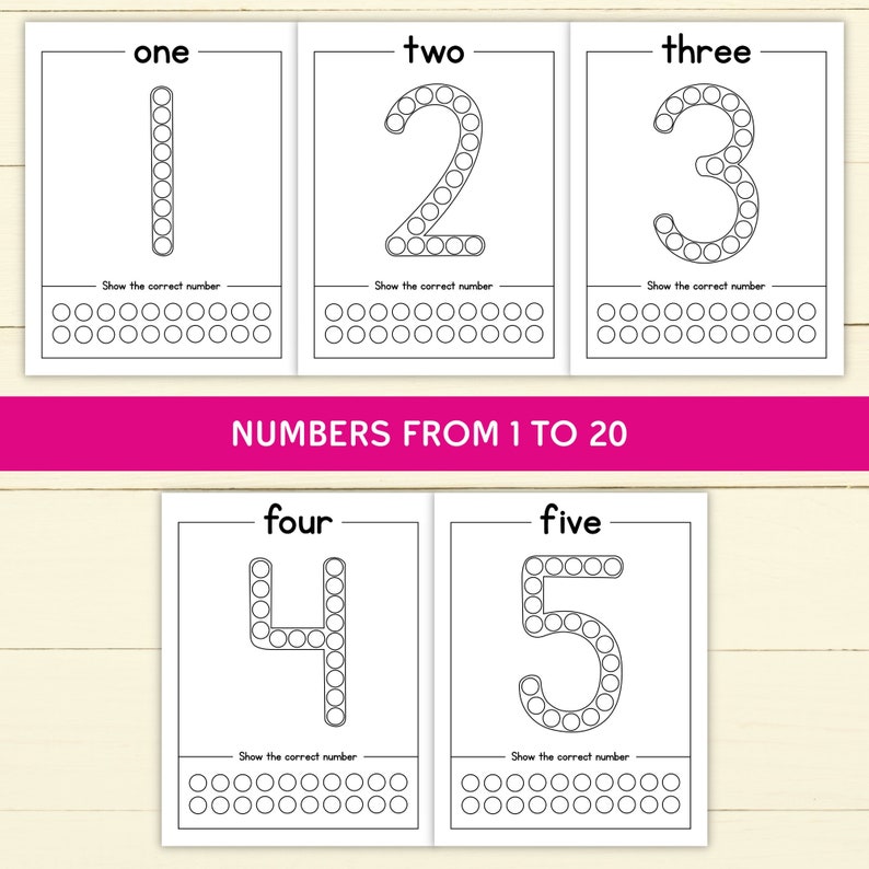 Dot-to-dot Numbers 1-20 - Printable Learning Activity for Kids ...