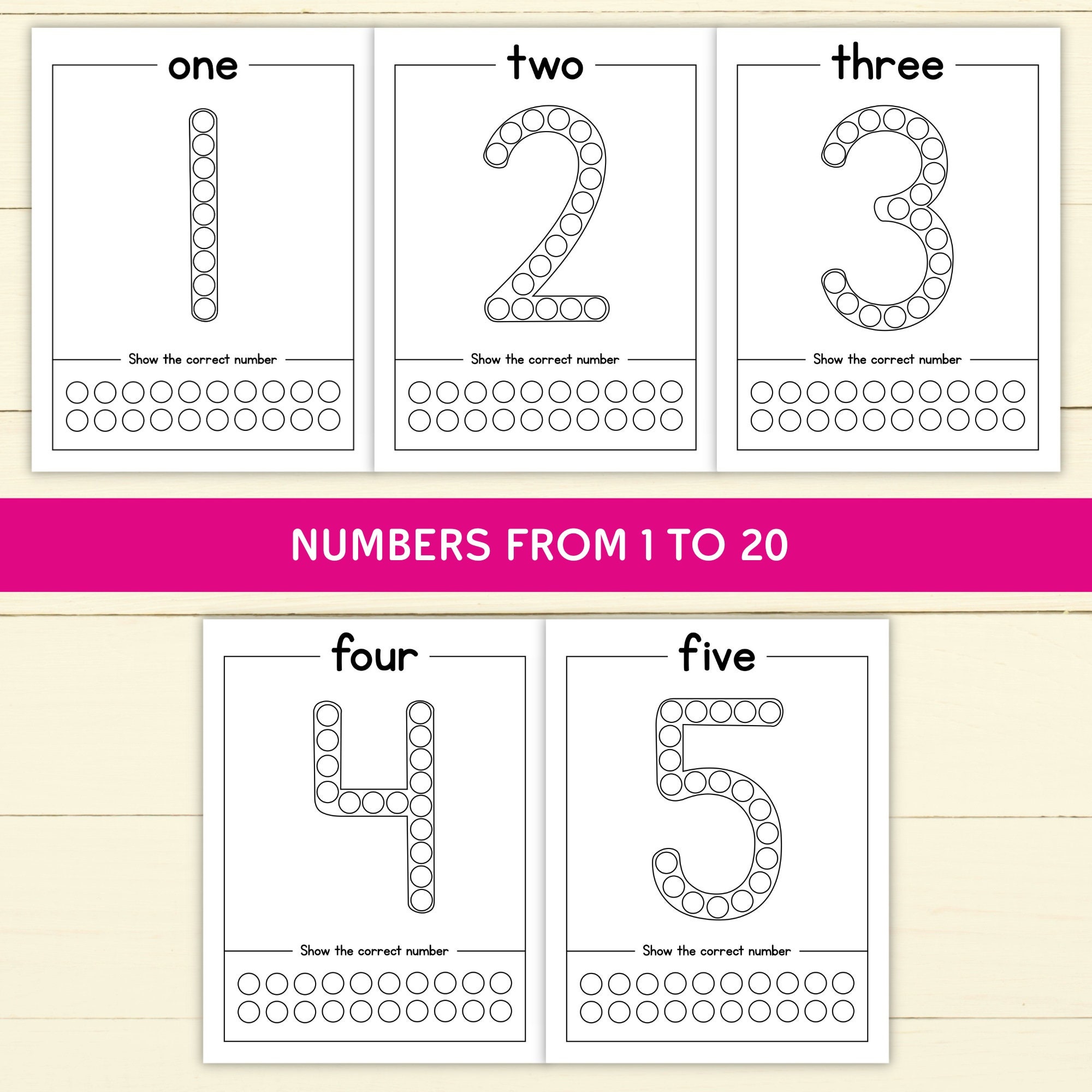 Dot-to-dot Numbers 1-20 - Printable Learning Activity for Kids ...