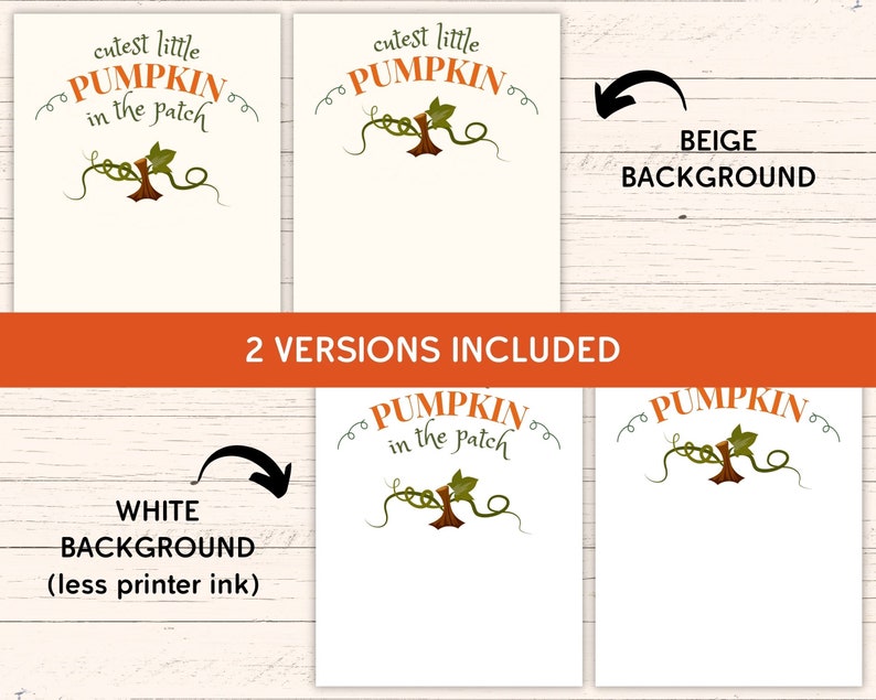 Printable cutest Pumpkin in the Patch (Instant Download) - Etsy