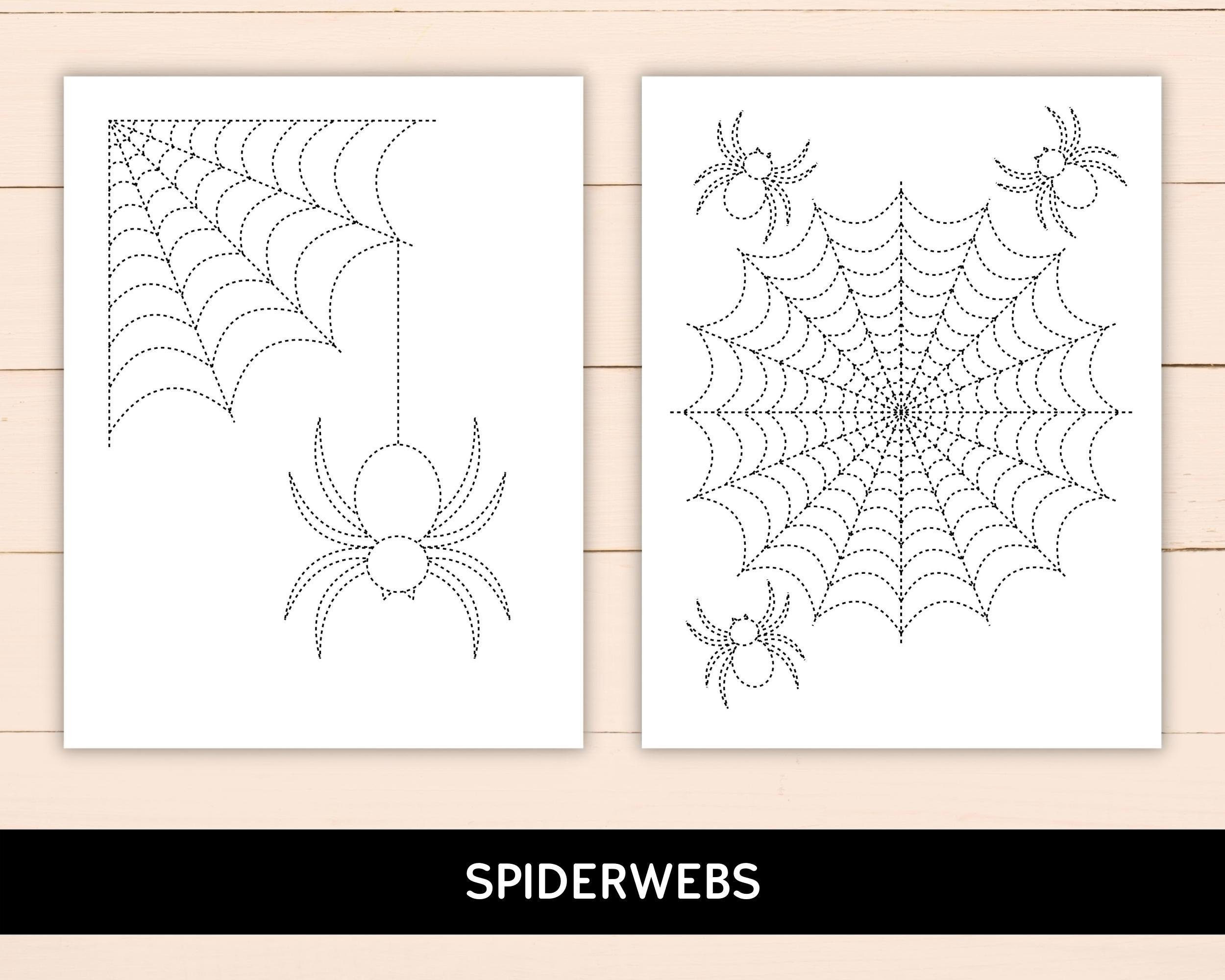 Printable Halloween Trace & Color Sheets Tracing Worksheets - Etsy Canada