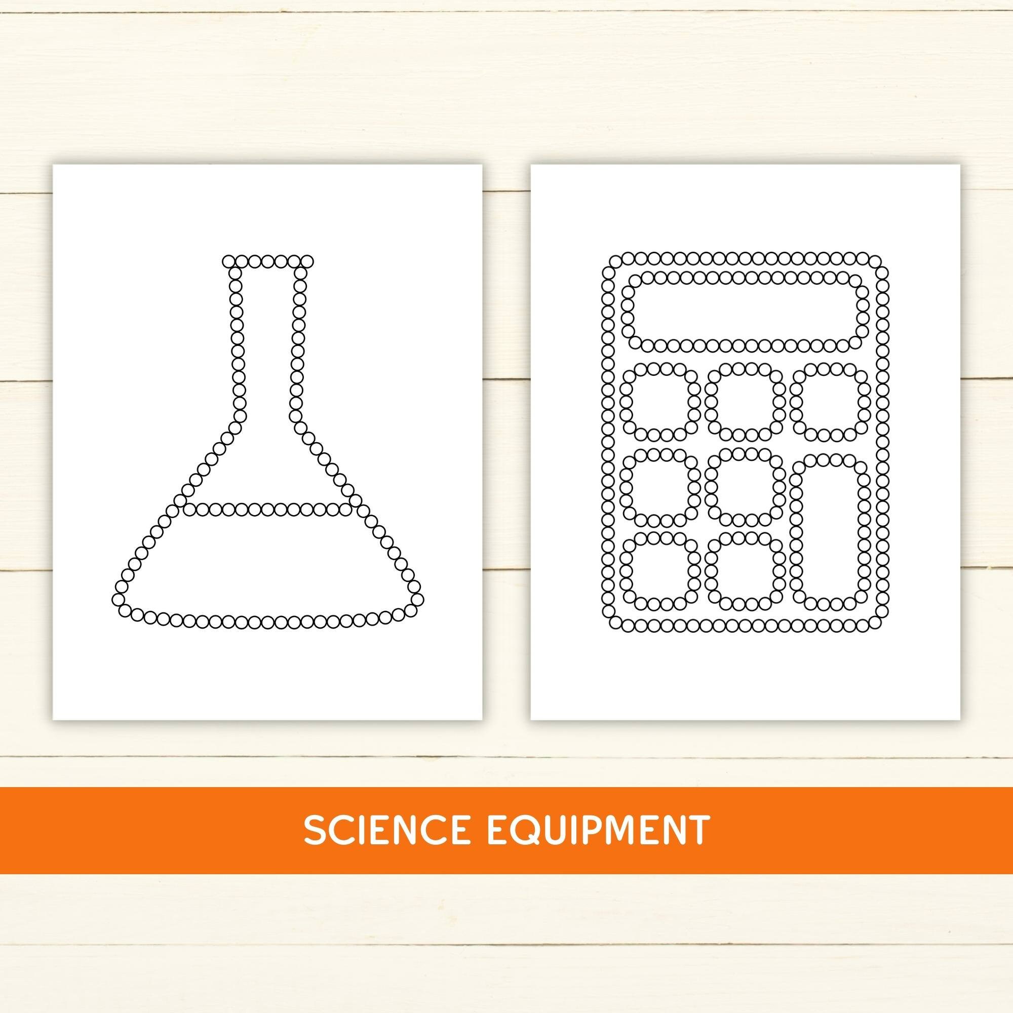 Back-to-school Q-tip Tracing Sheets Printable Preschool Worksheets for ...