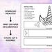 Unicorn Paper Crown Printable - Kids Coloring Craft - Unicorn Birthday ...