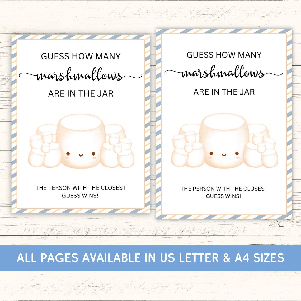 Marshmallow Guessing Game - Marshmallow Guessing Jar Game - Guess How ...