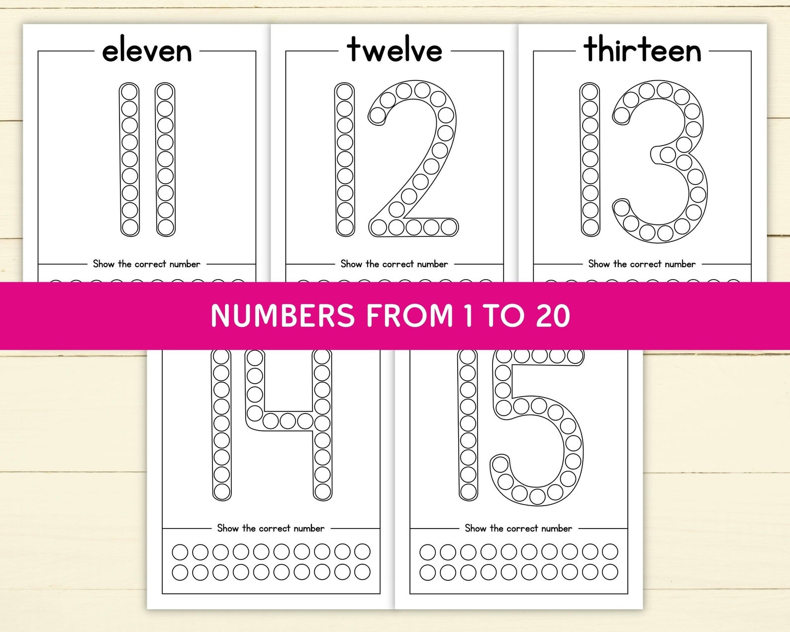 Dot-to-dot Numbers 1-20 Printable Learning Activity for Kids - Etsy