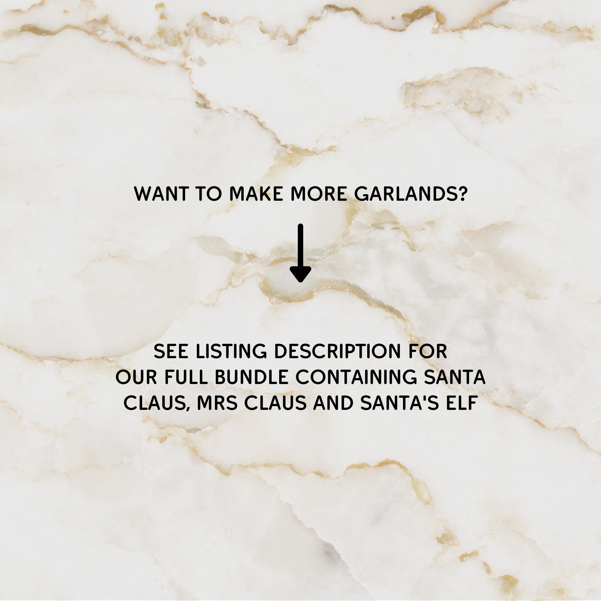 Printable Template for Santa's Elf Clothesline Garland - PDF Instant ...
