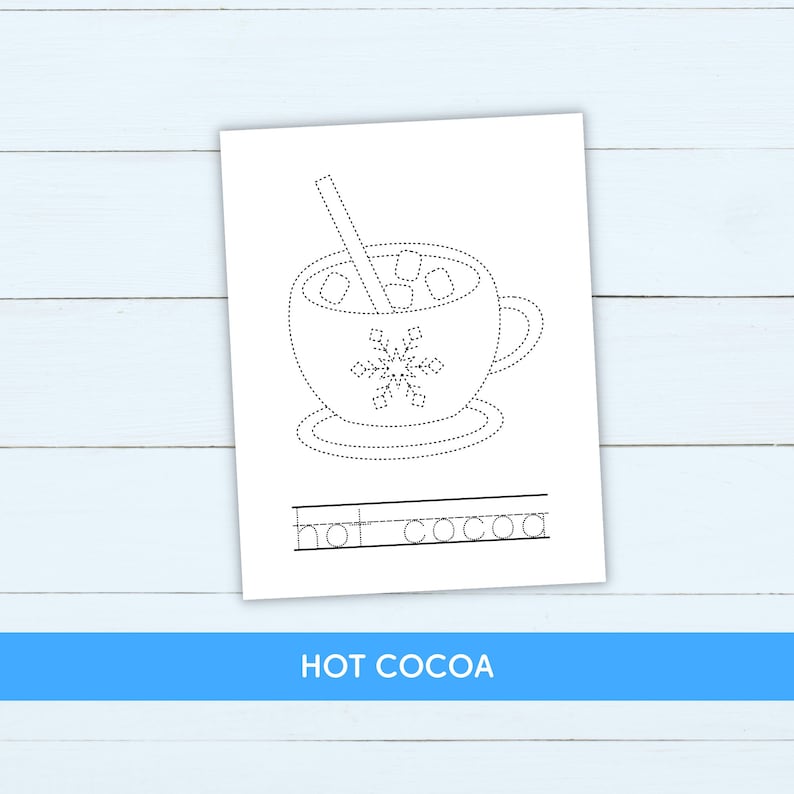 Printable Winter Tracing Sheets - Tracing Worksheets for Preschool ...