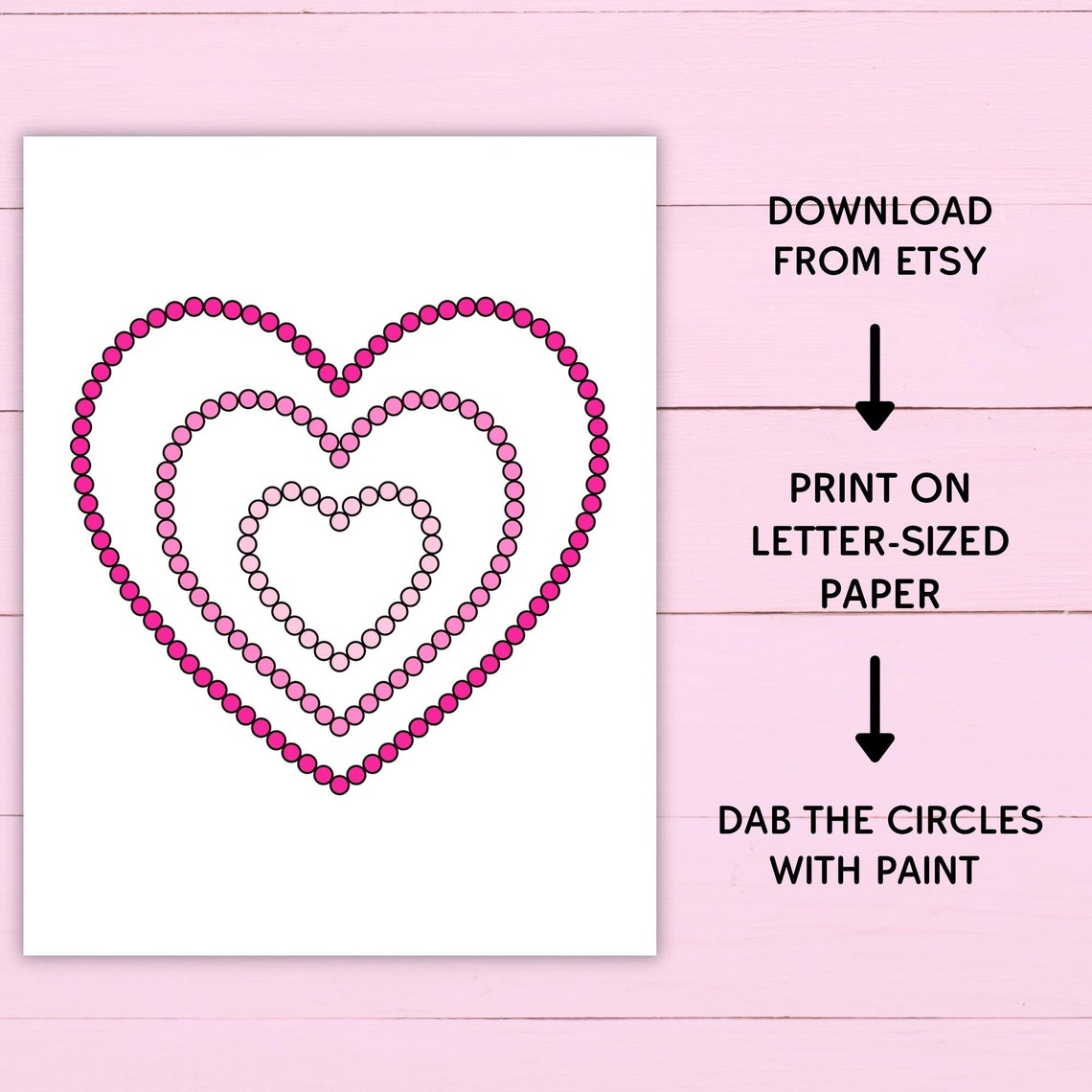Valentine's Day Q-tip Tracing Sheets - Printable Preschool Worksheets ...