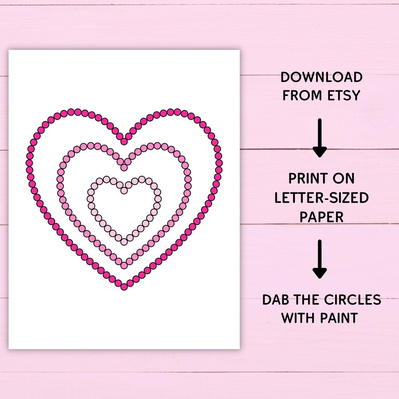 Valentine's Day Q-tip Tracing Sheets - Printable Preschool Worksheets ...