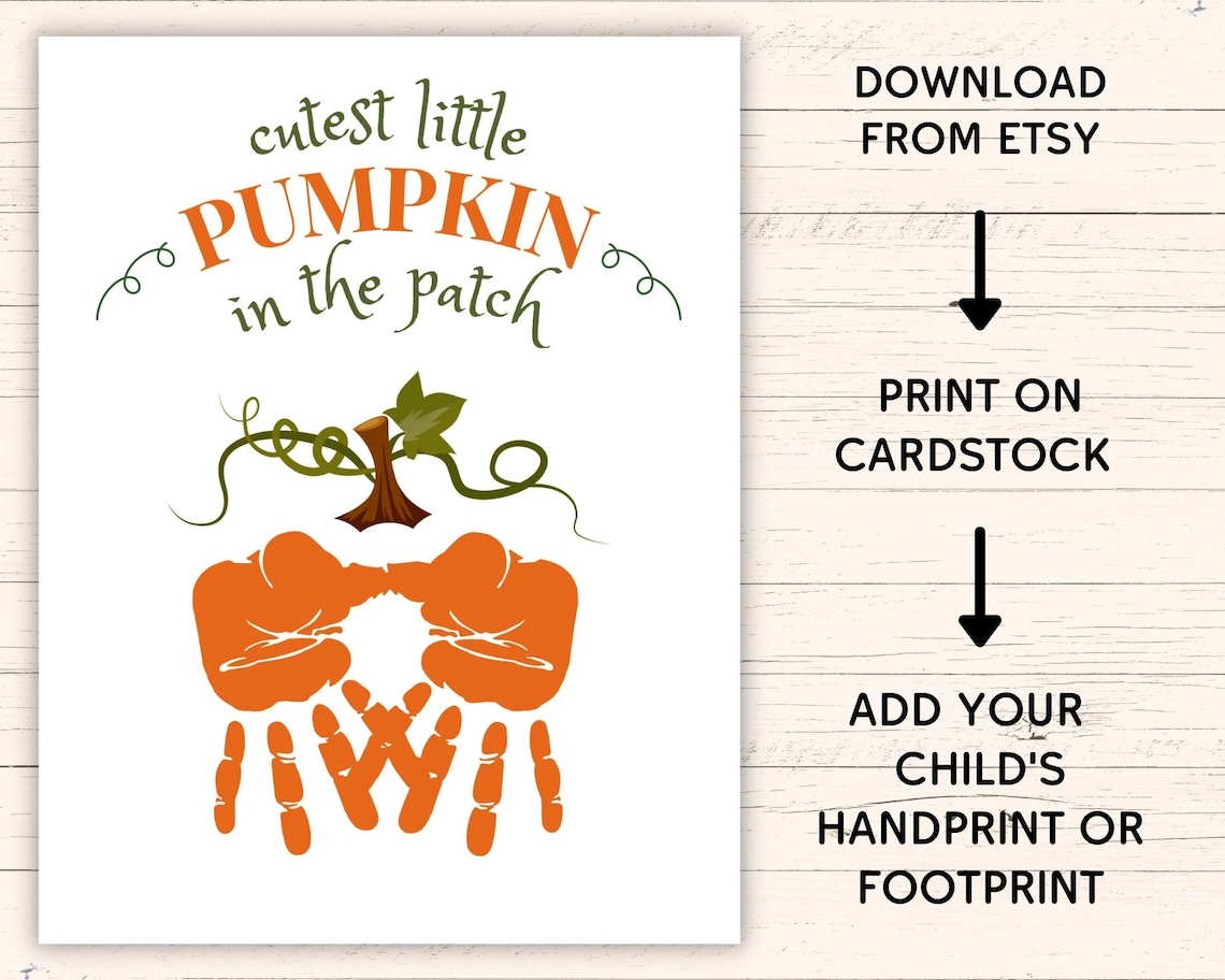 Printable cutest Pumpkin in the Patch (Instant Download) - Etsy