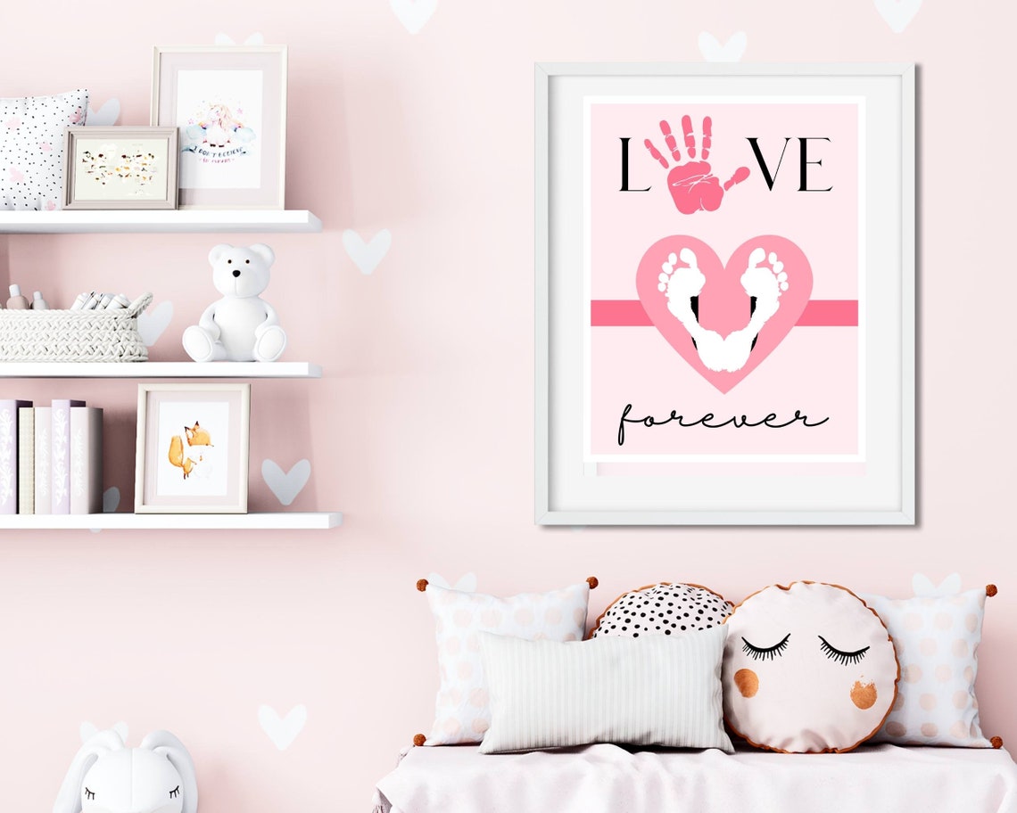 Printable Baby Handprint Footprint Craft Template Bundle - Etsy Canada