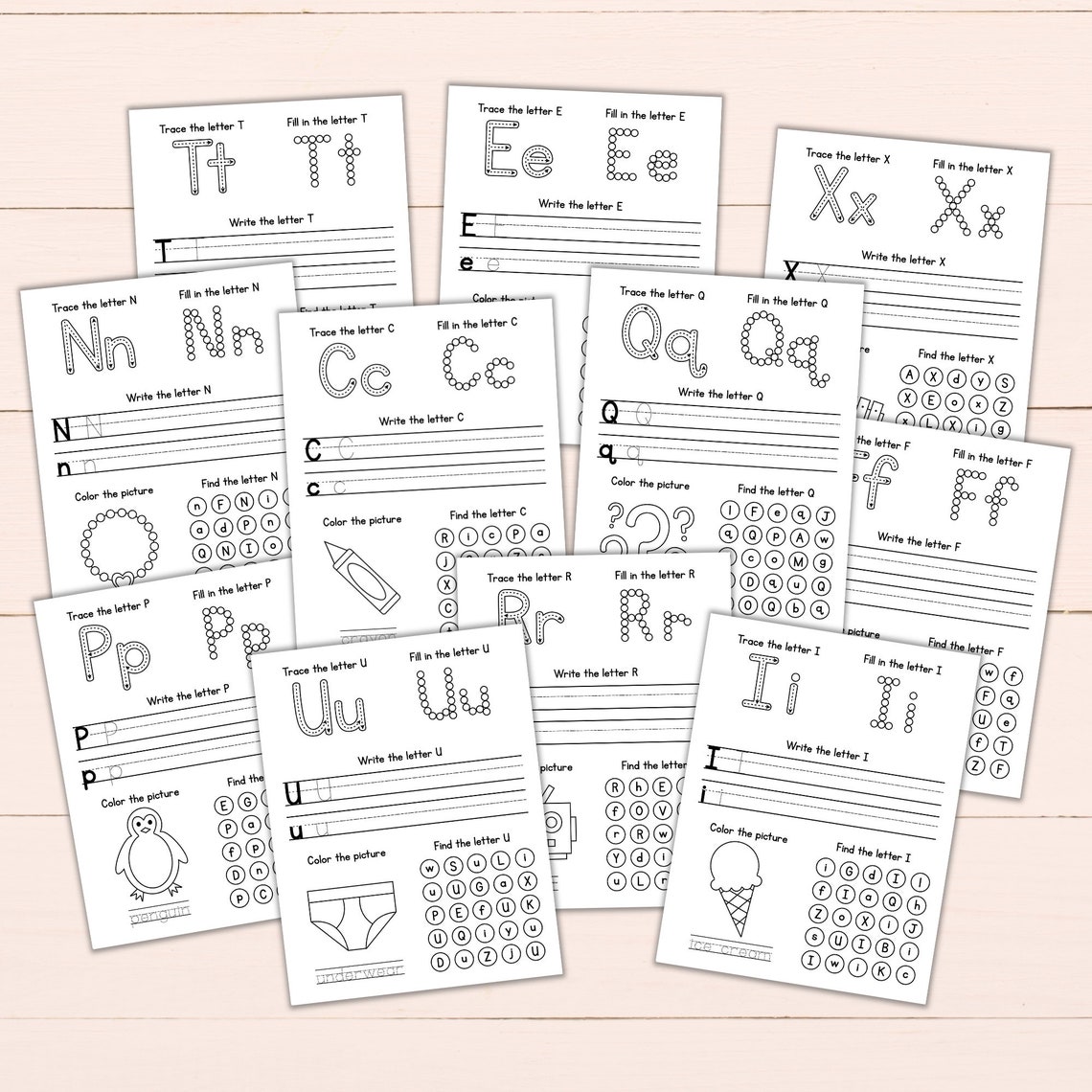 Alphabet Review Printable - Alphabet Revision Sheets - Letters ...