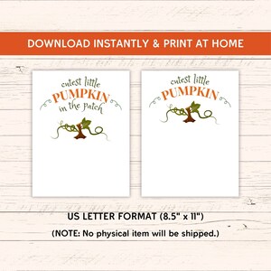 Printable "cutest Pumpkin in the Patch" Handprint + Footprint Art ...