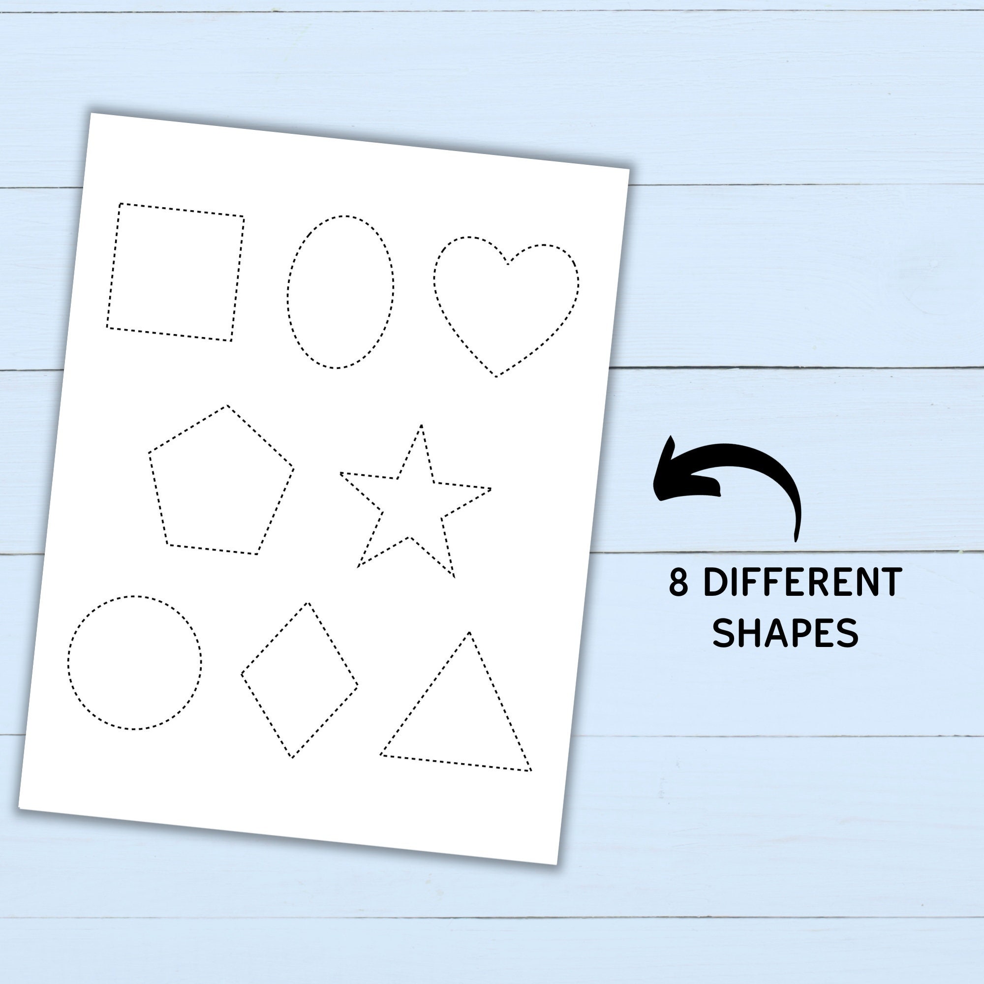 41-PAGE BUNDLE - Cutting Practice & Tracing Worksheets - Beginning ...