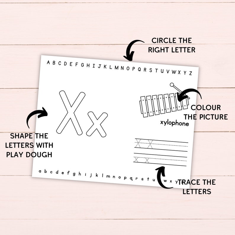 Printable Alphabet Play Dough Mats Playdoh Mats for Toddlers ...