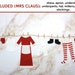 Printable Templates for Santa's Clothesline, Mrs Claus Clothesline ...