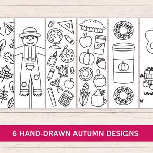 Bundle of 24 Coloring Bookmarks Spring Summer Fall - Etsy