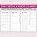 Editable Daily + Weekly + Monthly Planner Set - Instant Download ...