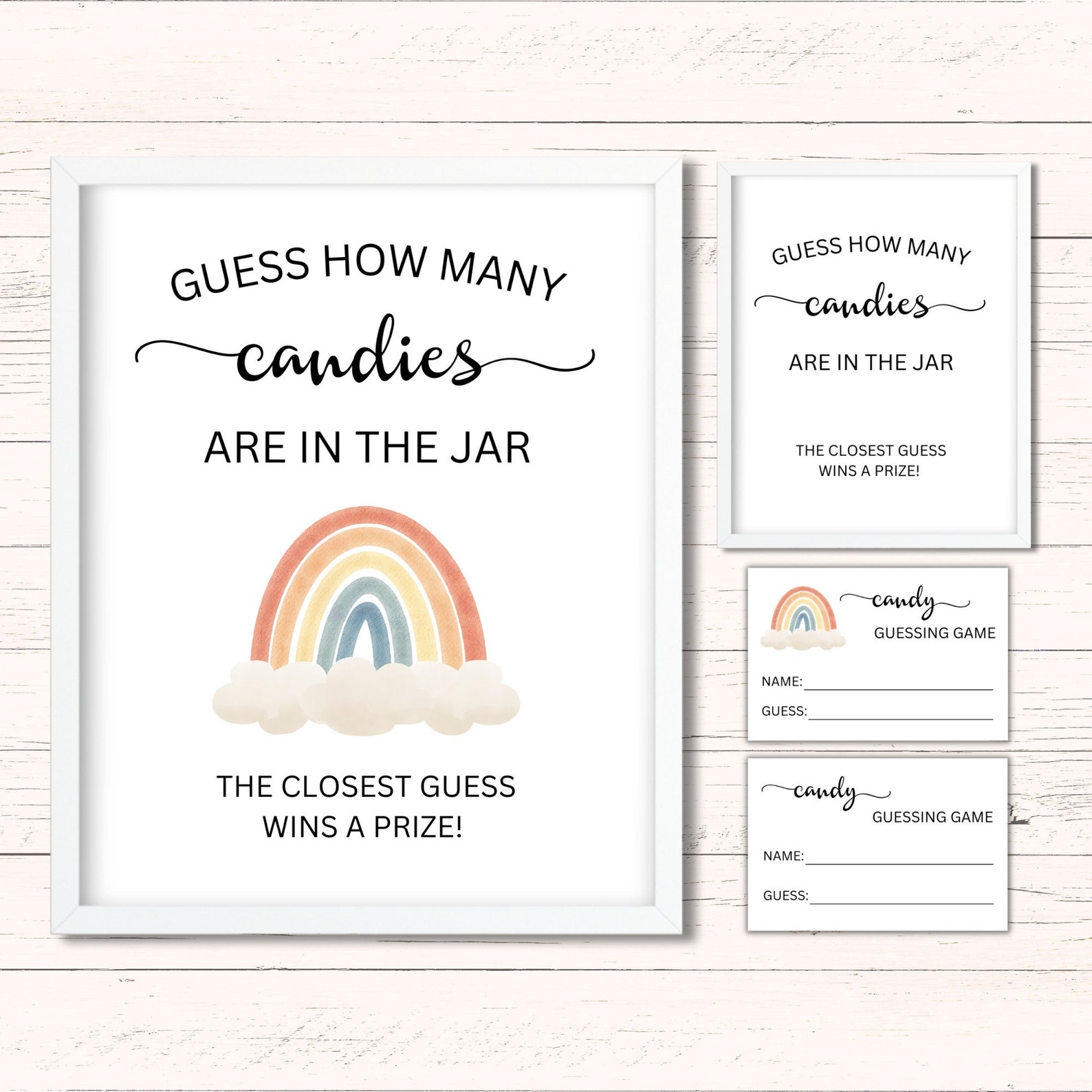 Guess How Many Candies Game - Candy Guessing Game - How Many Candies ...