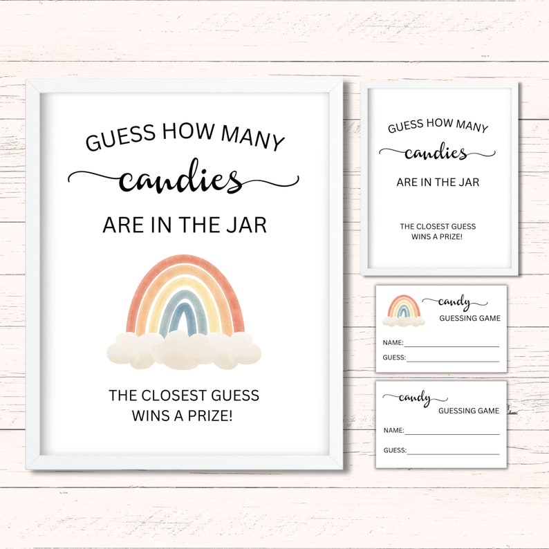 Guess How Many Candies Game - Candy Guessing Game - How Many Candies ...