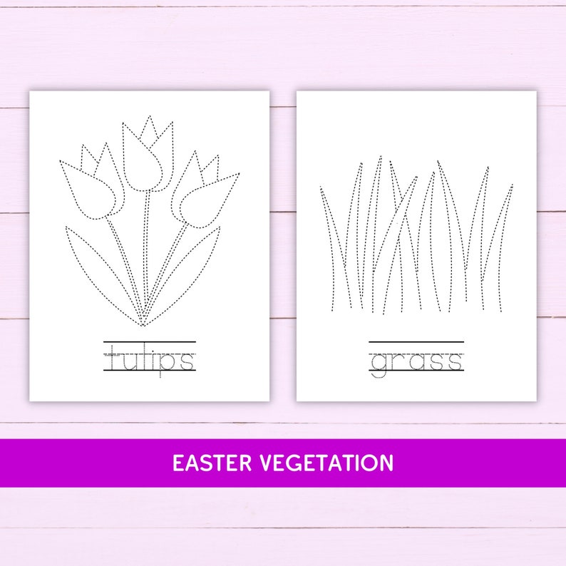 Printable Easter Tracing Sheets - Tracing Worksheets for Preschool ...