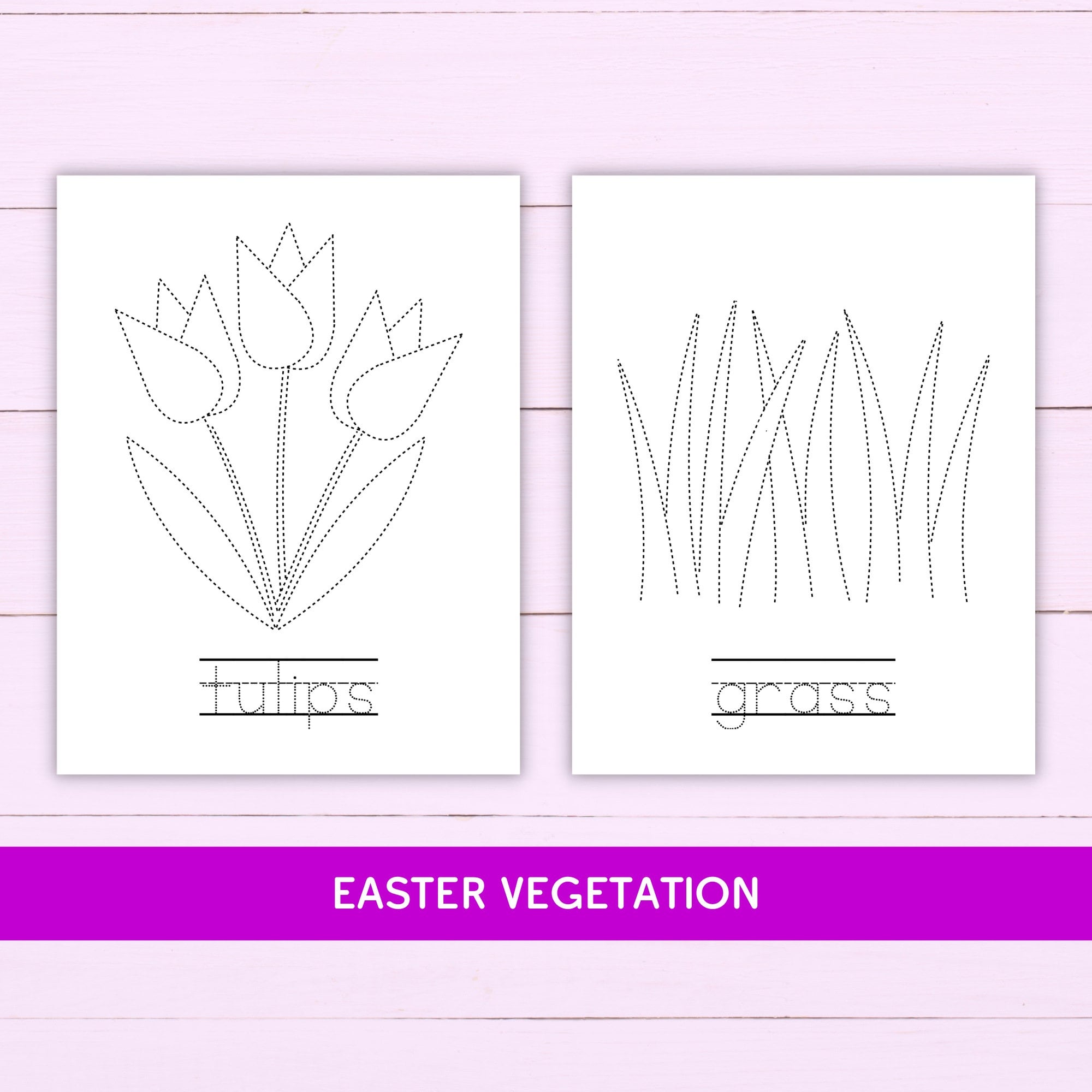 Printable Easter Tracing Sheets Tracing Worksheets for Preschool ...
