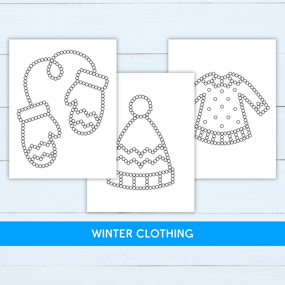 Winter Q-tip Tracing Sheets Printable Preschool Worksheets for Fine ...