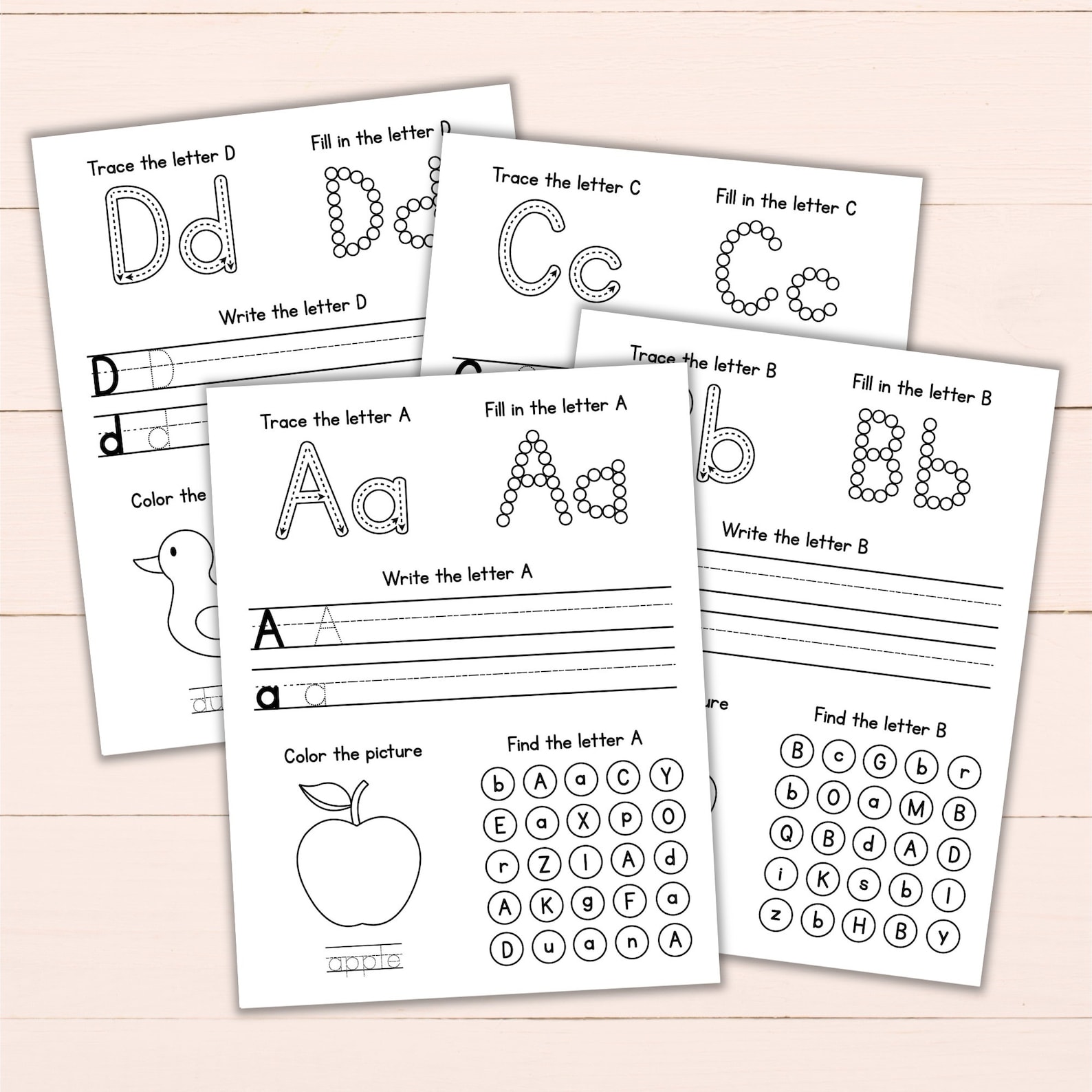 Alphabet Review Printable - Alphabet Revision Sheets - Letters ...