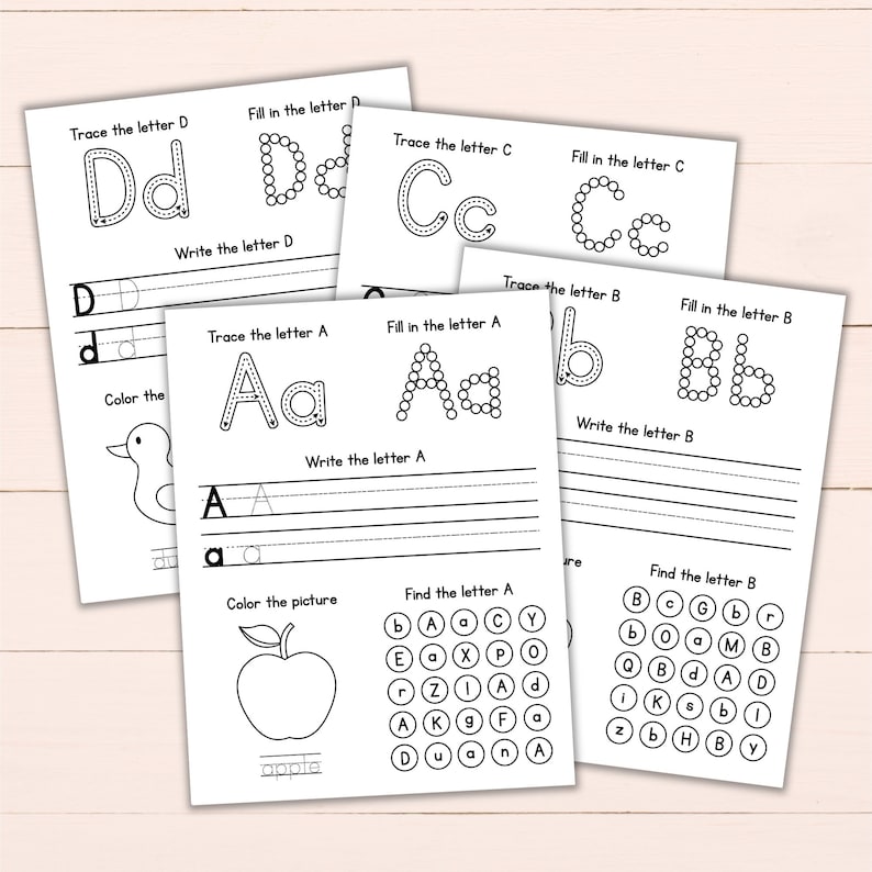 Alphabet Review Printable - Alphabet Revision Sheets - Letters ...