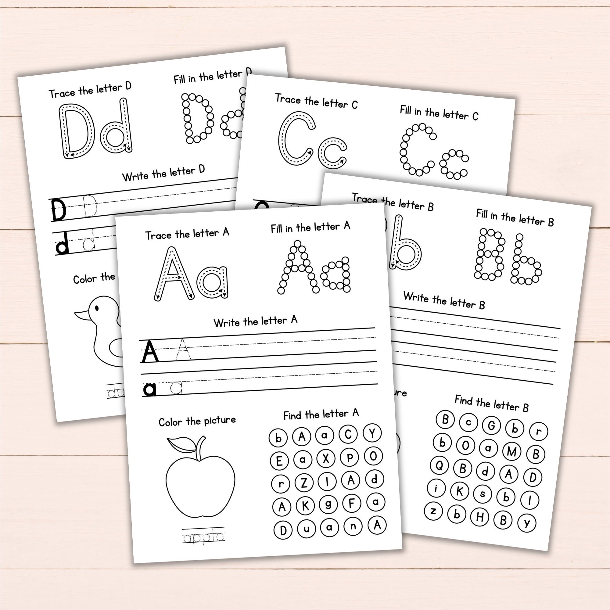 Alphabet Review Printable - Alphabet Revision Sheets - Letters ...