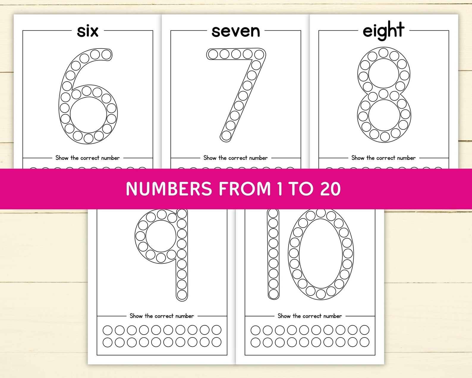 Dot-to-dot Numbers 1-20 Printable Learning Activity for Kids - Etsy
