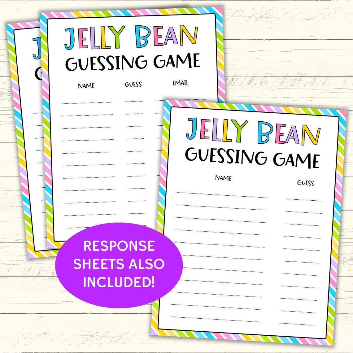 Jelly Bean Guessing Game - Easter Guessing Jar Game - Easter Classroom ...