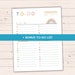 Printable Boho Daily + Weekly + Monthly Planner Page Bundle With Bonus ...